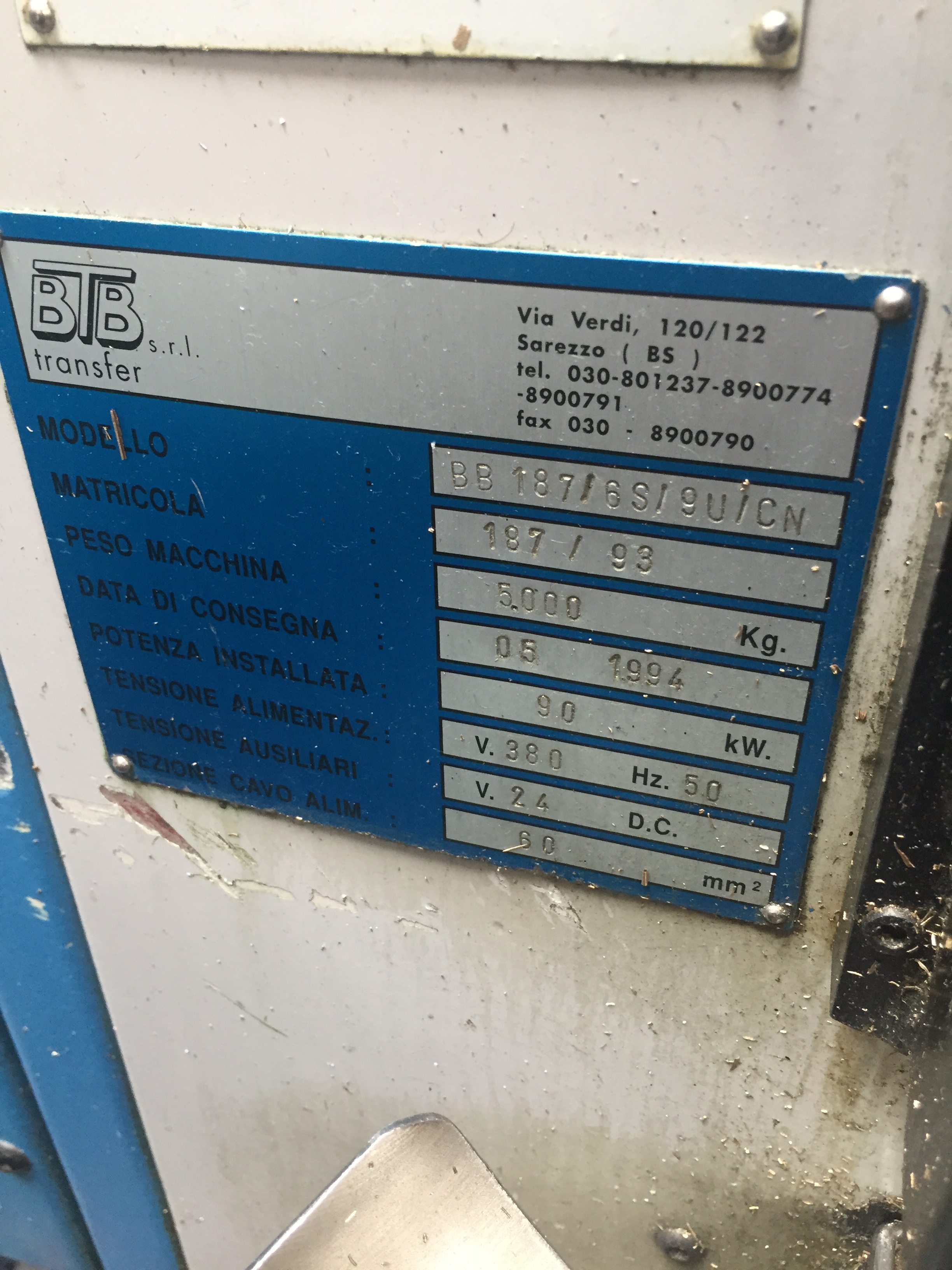 Zobbio - BTB 10 Units NC Transfer Machine - Dimas